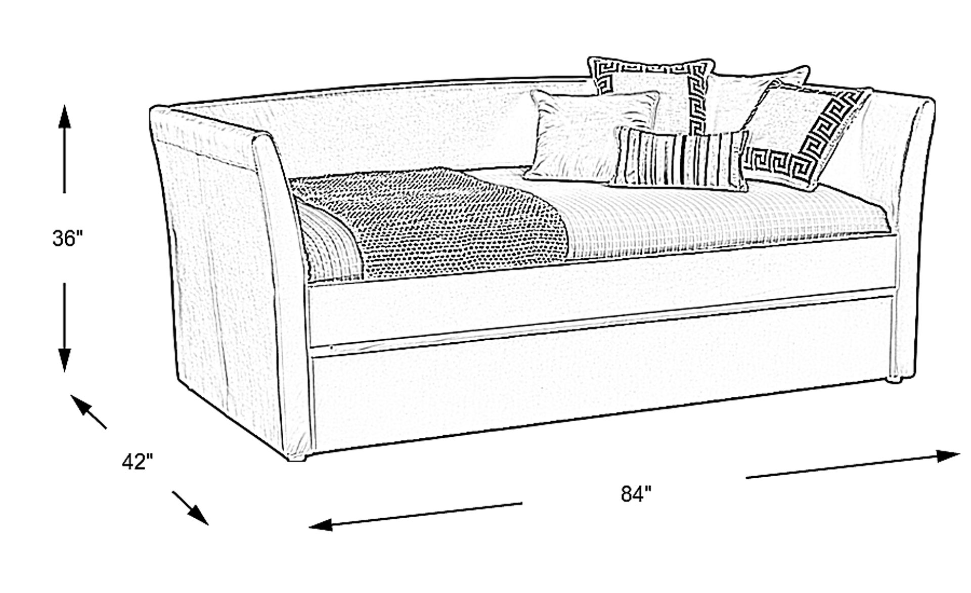 Brianne Gray Daybed | Rooms to Go