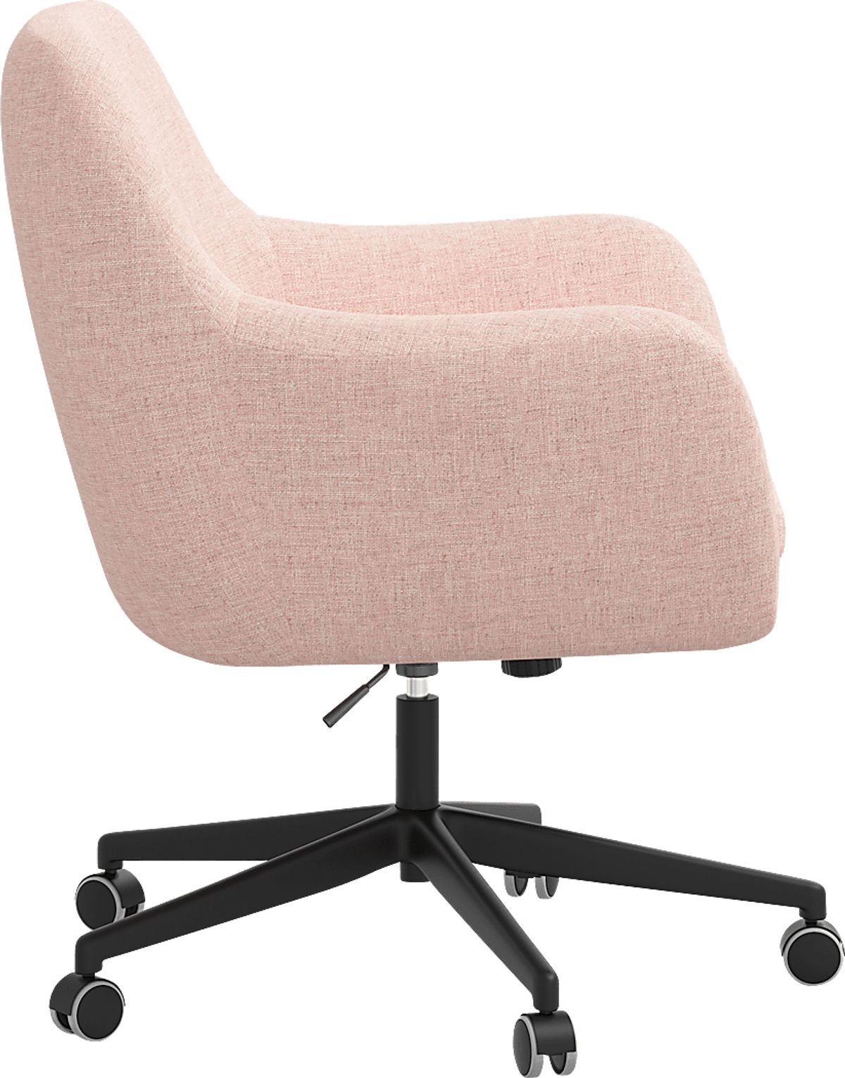 Bulwer Pink Linen,Polyester Fabric Desk Chair | Rooms to Go