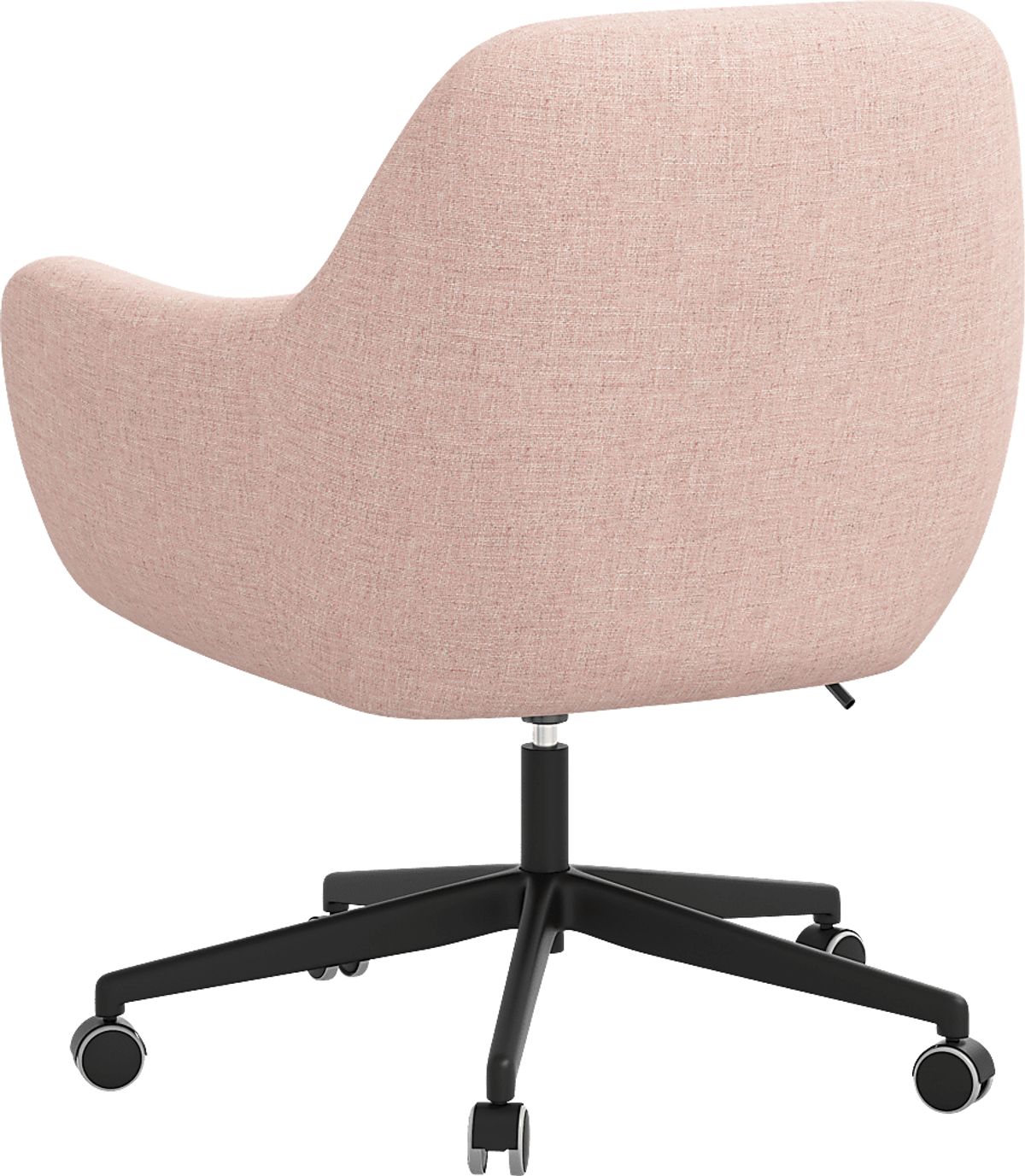 Bulwer Pink Linen,Polyester Fabric Desk Chair | Rooms to Go
