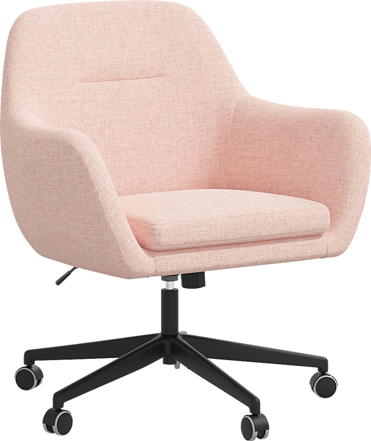 Bulwer Pink Linen,Polyester Fabric Desk Chair | Rooms to Go