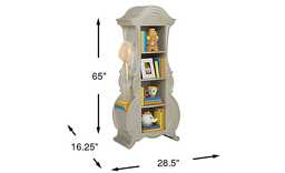 Disney Princess Fairytale Silver Gray Bookcase | Rooms to Go