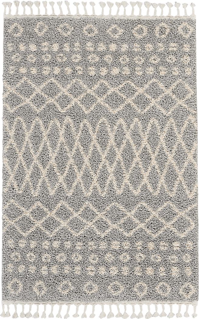 Graphic Patterns Silver Gray Rug | Rooms to Go