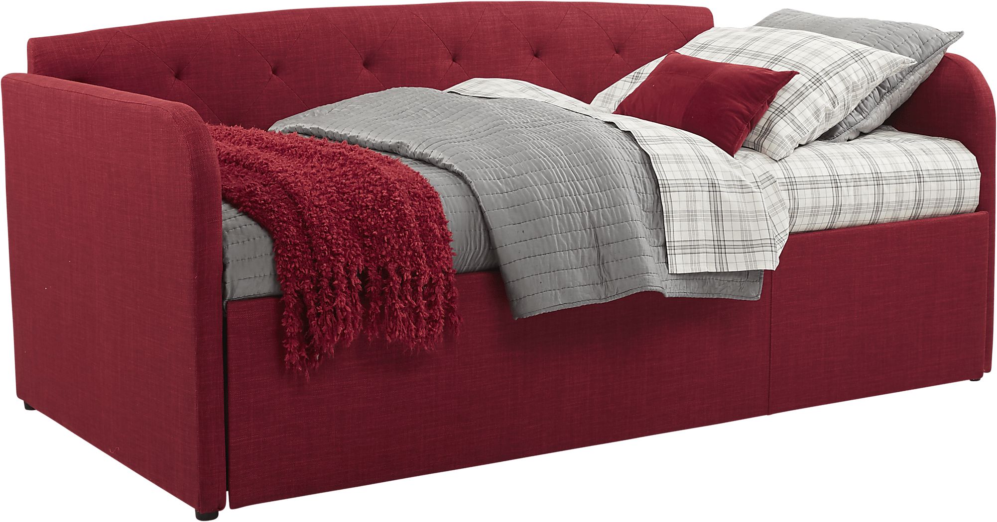 Lanie Red Colors Tufted Daybed | Rooms to Go