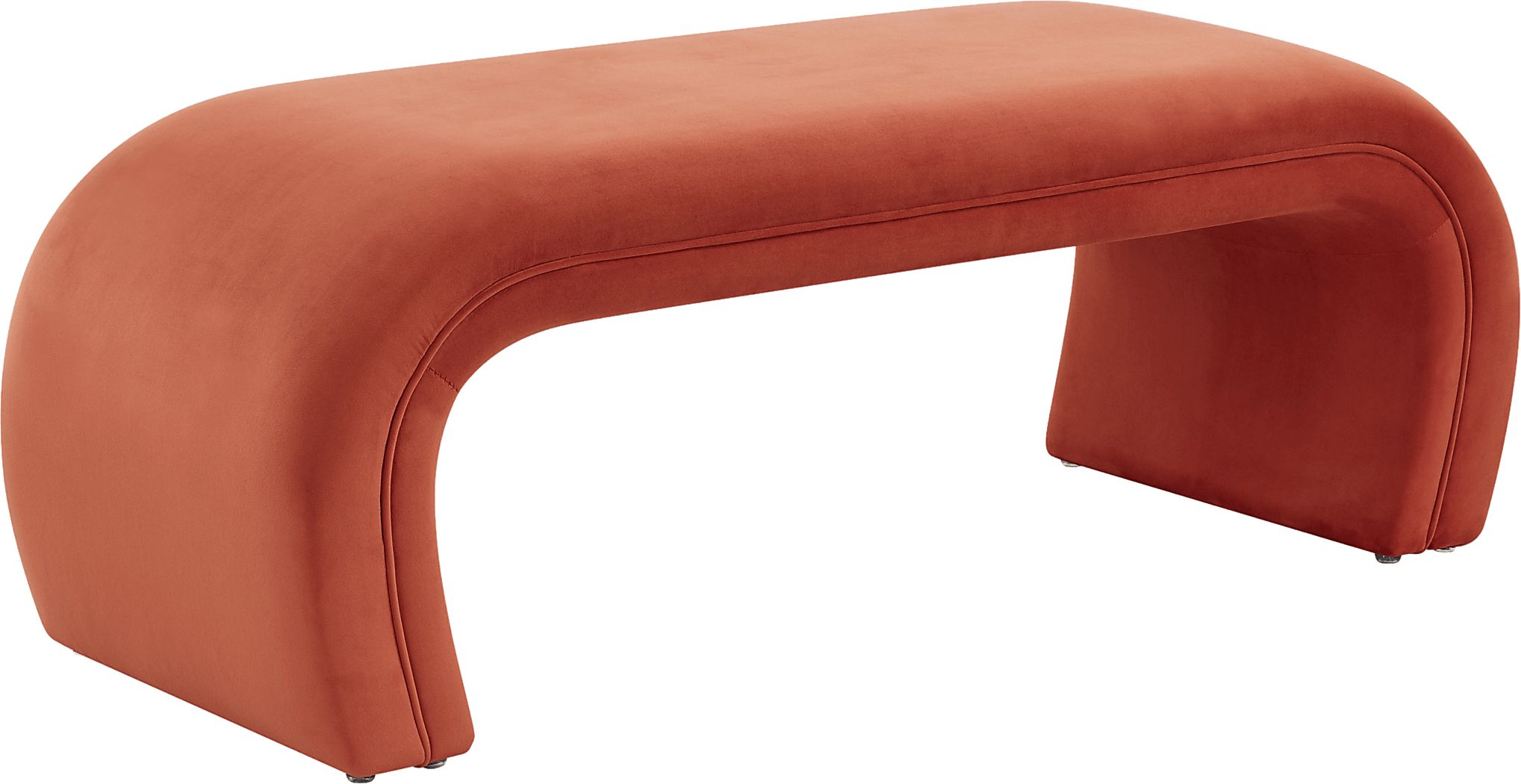 Timwood Rust Red Polyester Fabric Bench | Rooms to Go