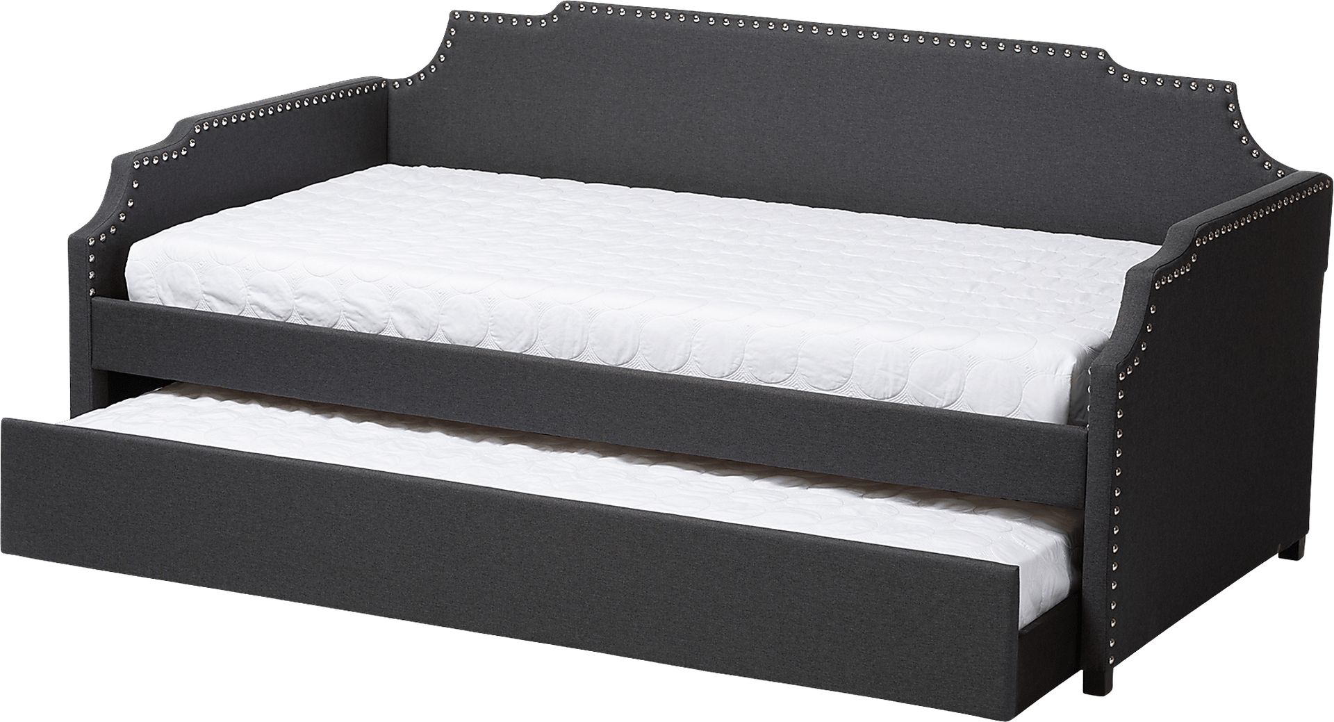 Tynland Charcoal Gray Daybed With Trundle | Rooms to Go