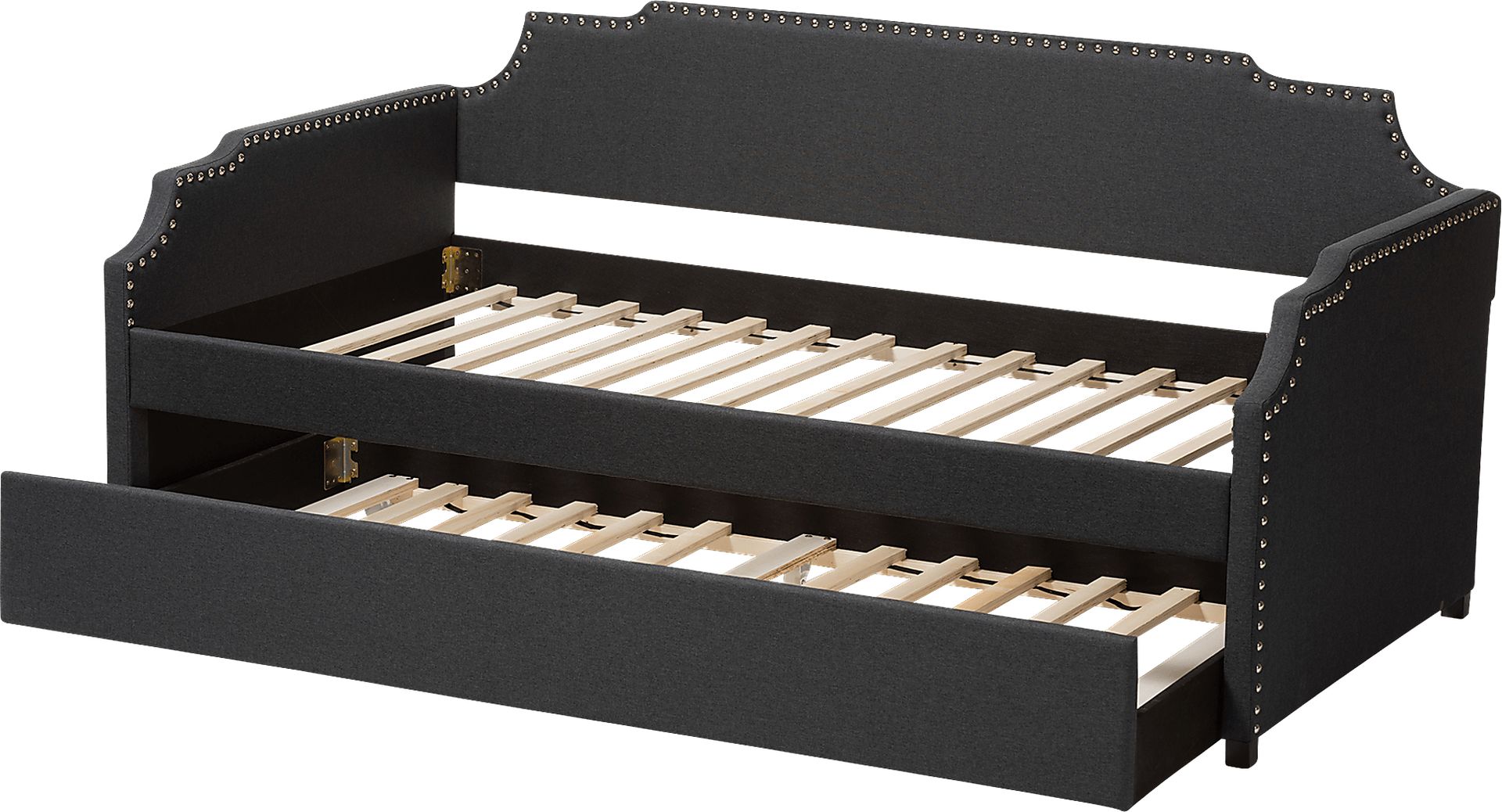 Tynland Charcoal Gray Daybed With Trundle | Rooms to Go